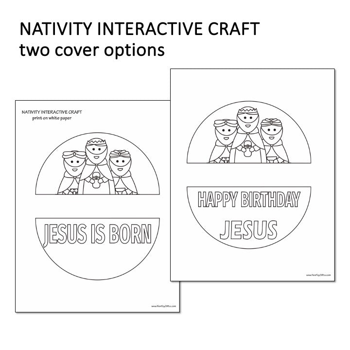 Nativity Interactive Craft - Happy Birthday Jesus! – Non-Toy Gifts