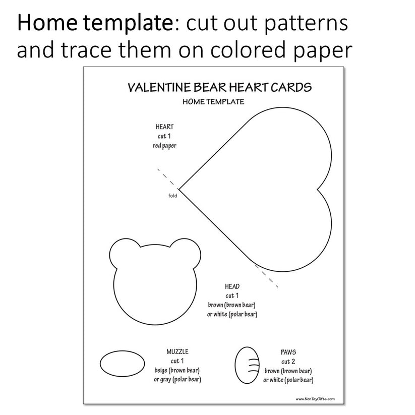 Valentine's Day Heart Bear Card – Non-Toy Gifts