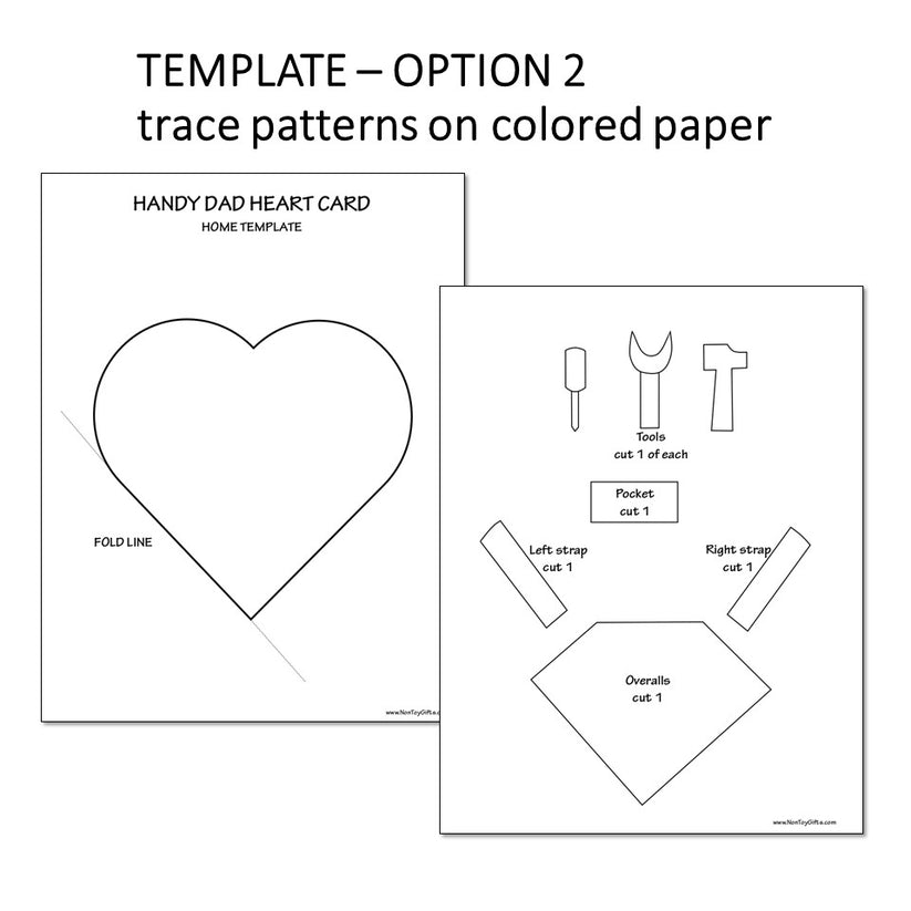 Father's Day Card - Handy Dad Heart Card – Non-Toy Gifts