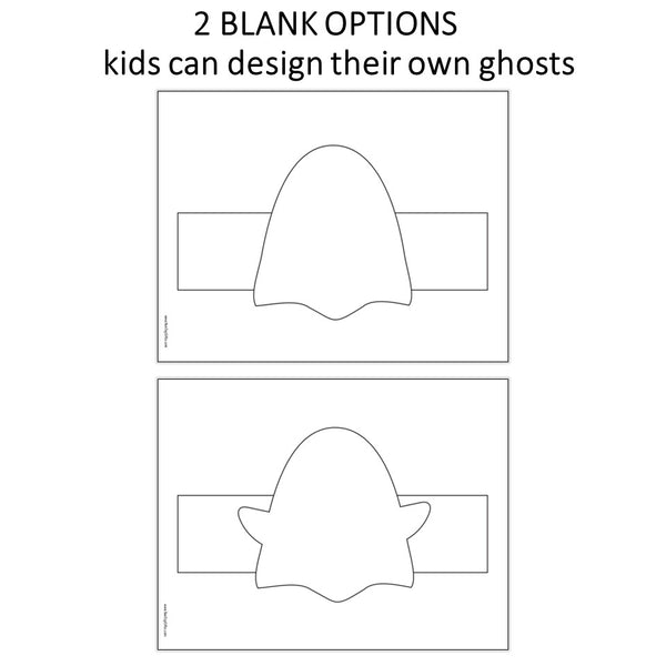 Halloween Ghost Paper Hats – Non-Toy Gifts