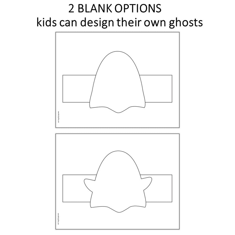 Halloween Ghost Paper Hats – Non-Toy Gifts