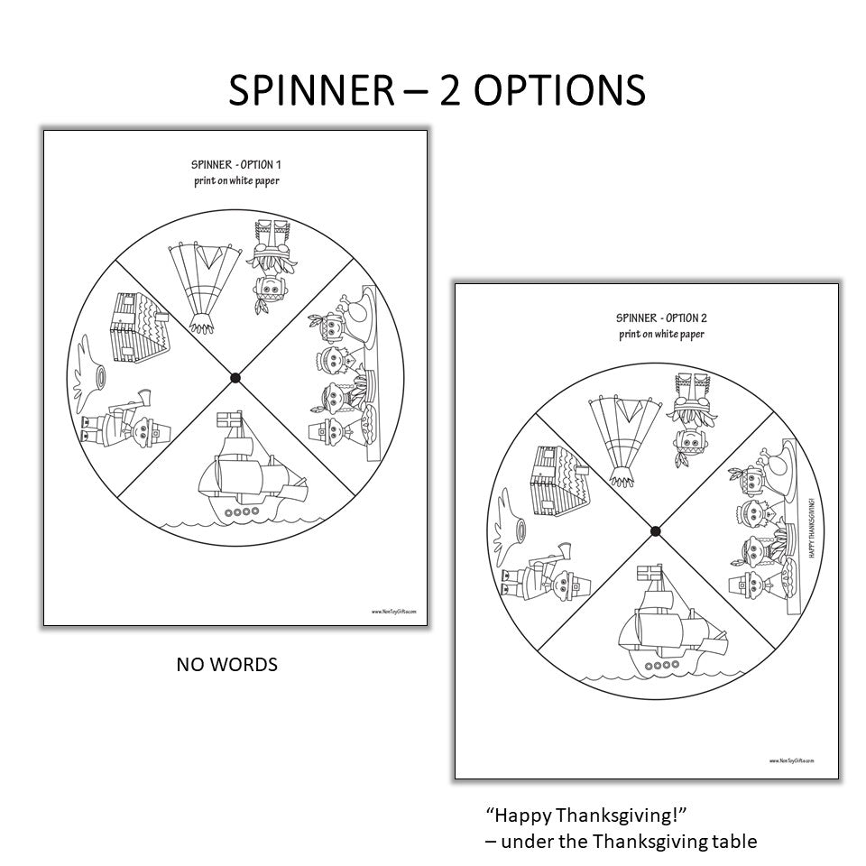 The First Thanksgiving Spinner Craft – Non-Toy Gifts