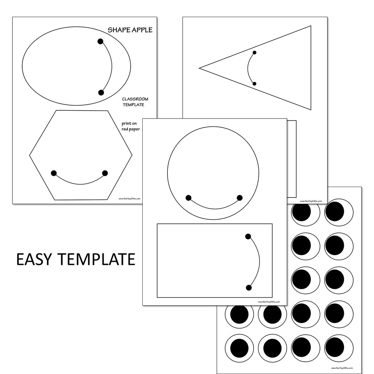 Shape Apple Craft – Non-Toy Gifts