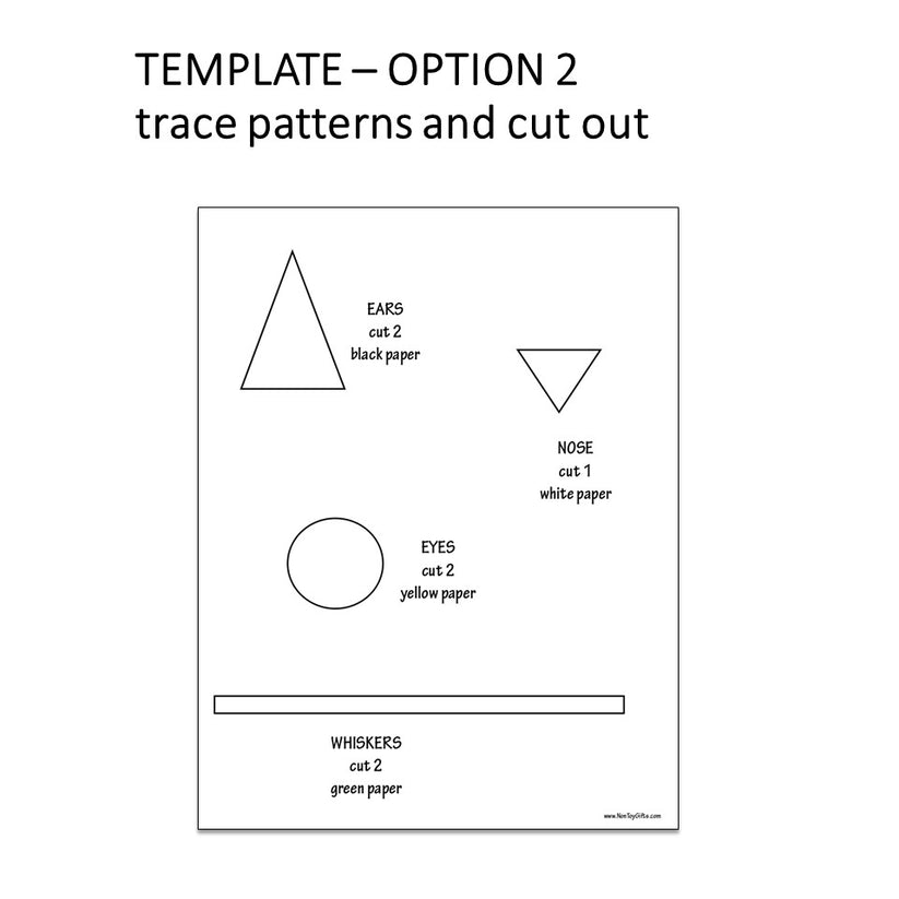 Shape Halloween Black Cat Craft – Non-Toy Gifts