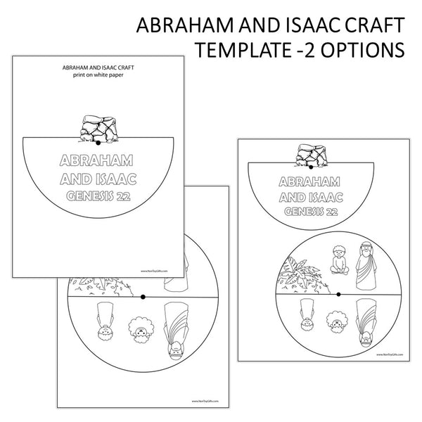 Abraham and Isaac Bible Story - Sunday School Craft - Coloring Activit ...