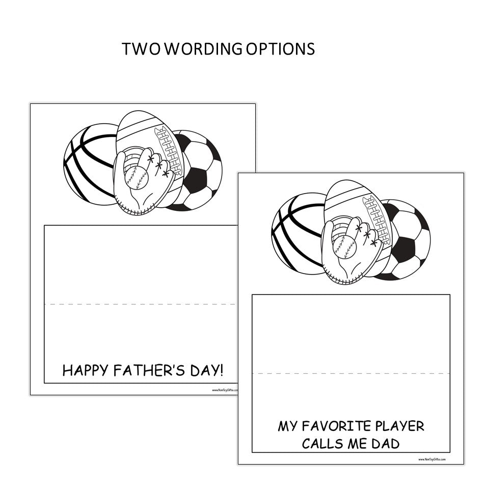 Sports Dad Card - Father's Day Card for Dad and Grandpa – Non-Toy Gifts