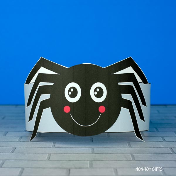 Spider Paper Hat - Halloween Coloring Crown – Non-Toy Gifts