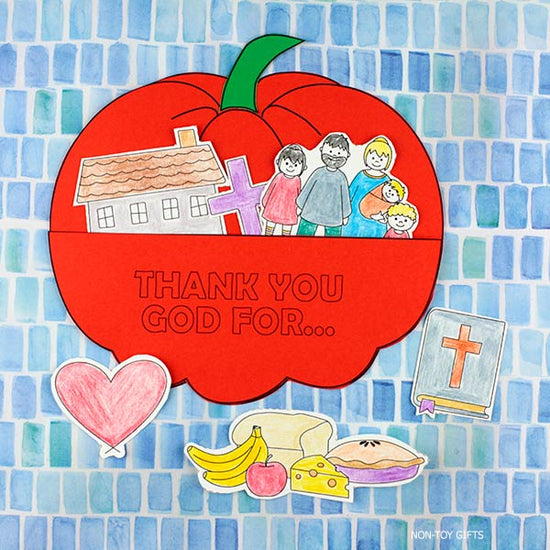 Christian Thanksgiving Pumpkin Craft – Printable Gratitude Activity fo ...
