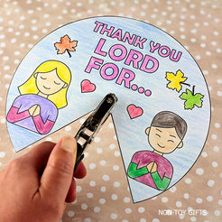Thank You Lord Spinner Craft Printable – Christian Gratitude Activity ...