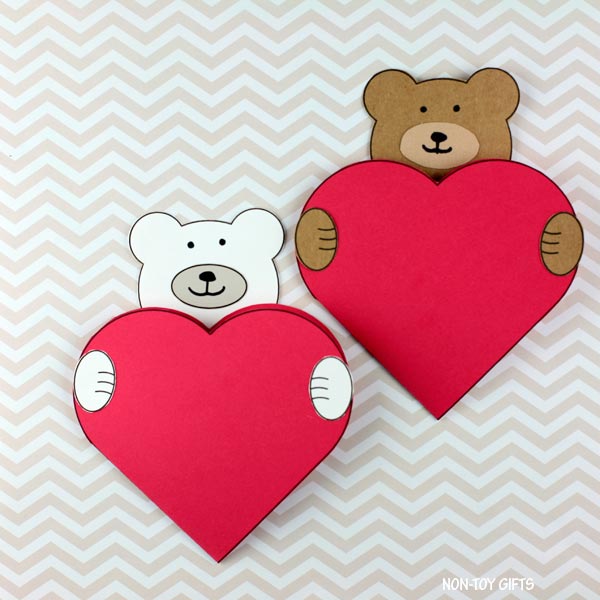 Valentine's Day Heart Bear Card – Non-Toy Gifts