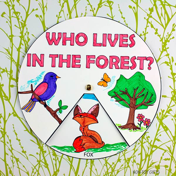 Forest Animals Craft: Who Lives in the Forest? – Non-Toy Gifts