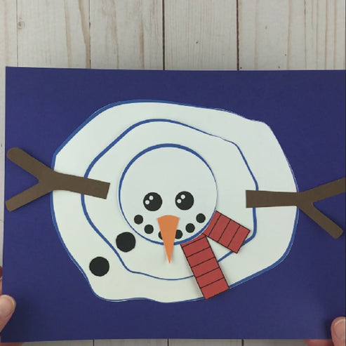 Melted Snowman Craft Printable – Winter Craft for Kids – Non-Toy Gifts