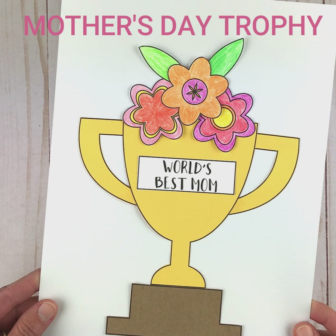 Mother's Day Flower Trophy Craft – Non-Toy Gifts