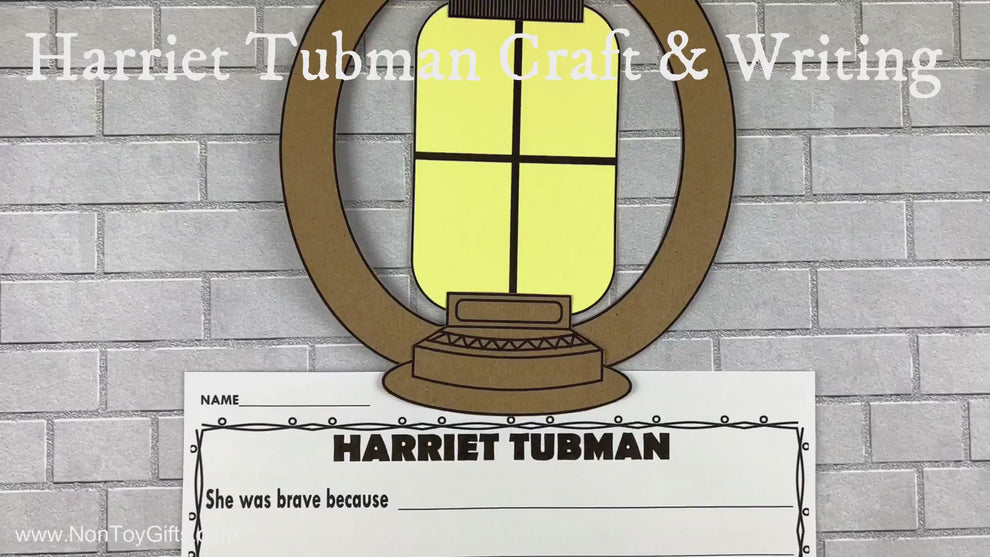Harriet Tubman Craft and Writing Activity with Timeline – Non-Toy Gifts