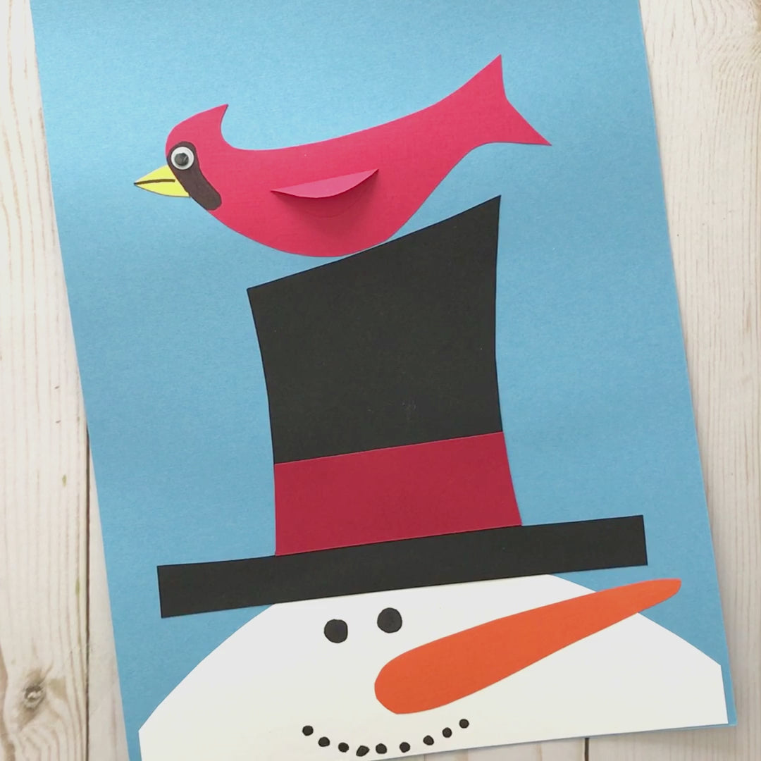 Snowman and Cardinal Winter Craft Printable – Non-Toy Gifts