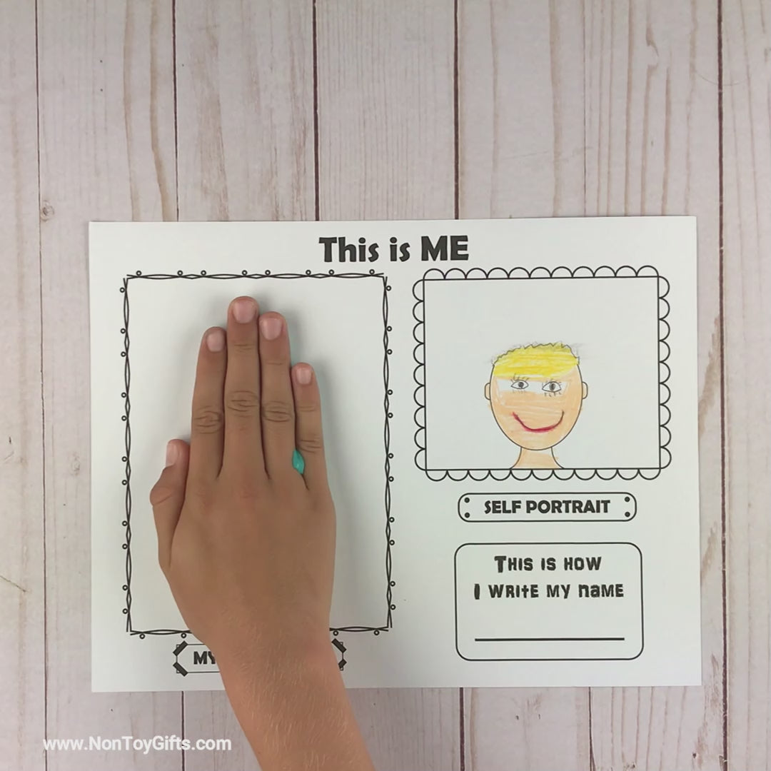 This is ME! - First Week Of School Printable – Non-Toy Gifts