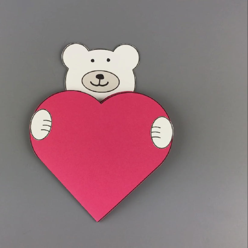 Valentine's Day Heart Bear Card – Non-Toy Gifts