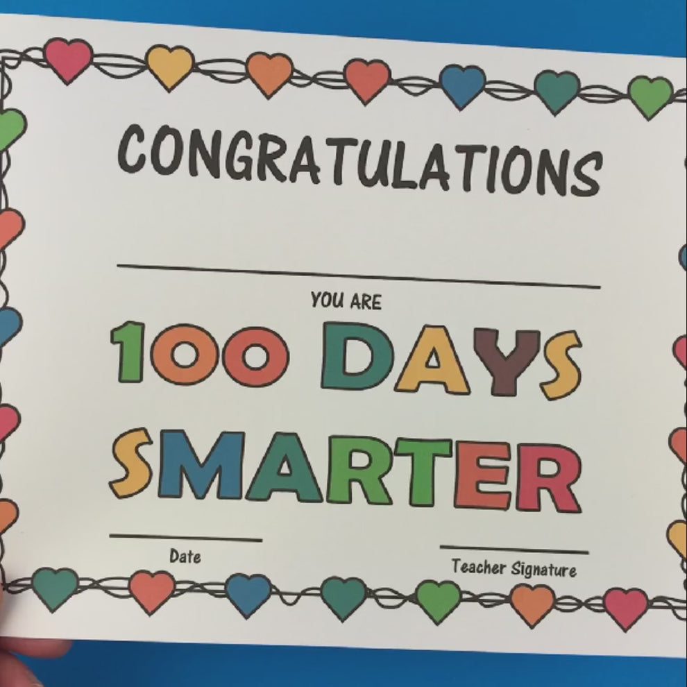 100 Days Of School Crafts: Headband, Necklace and Certificate – Non-Toy ...