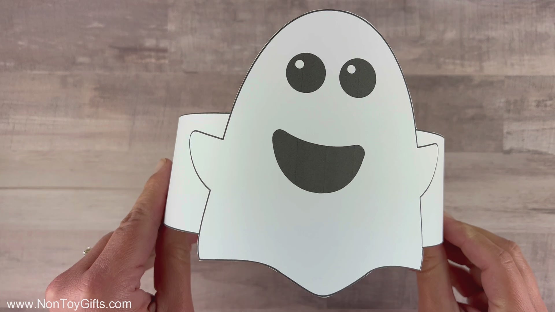 Halloween Ghost Paper Hats – Non-Toy Gifts