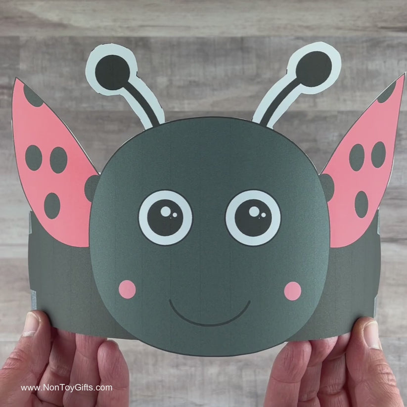 Ladybug Headband - Insect Paper Hat - Spring Coloring Crown Activity ...