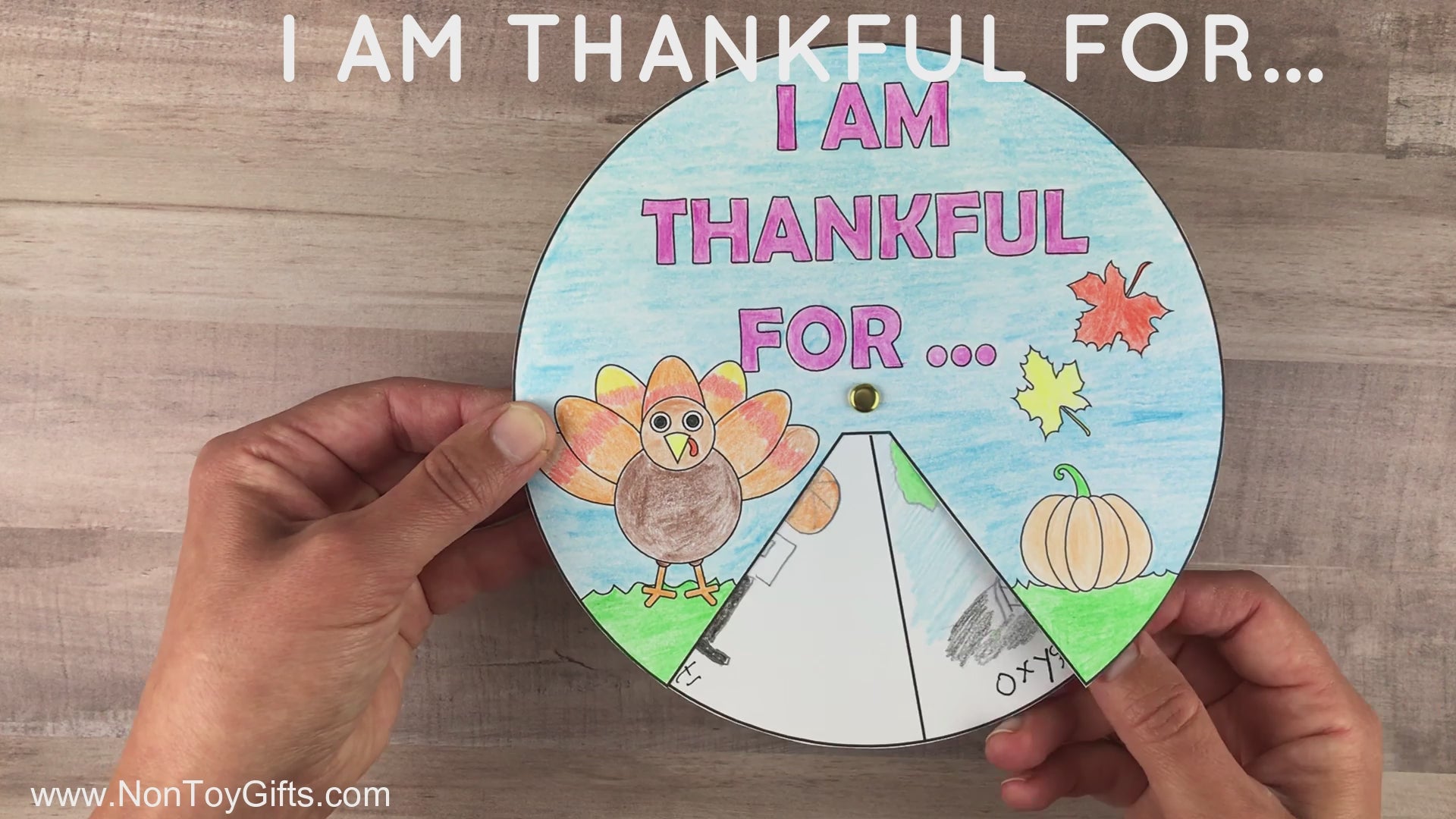 I Am Thankful For Spinner Craft – Non-Toy Gifts