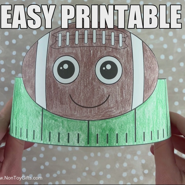 Football Paper Hat – Non-Toy Gifts