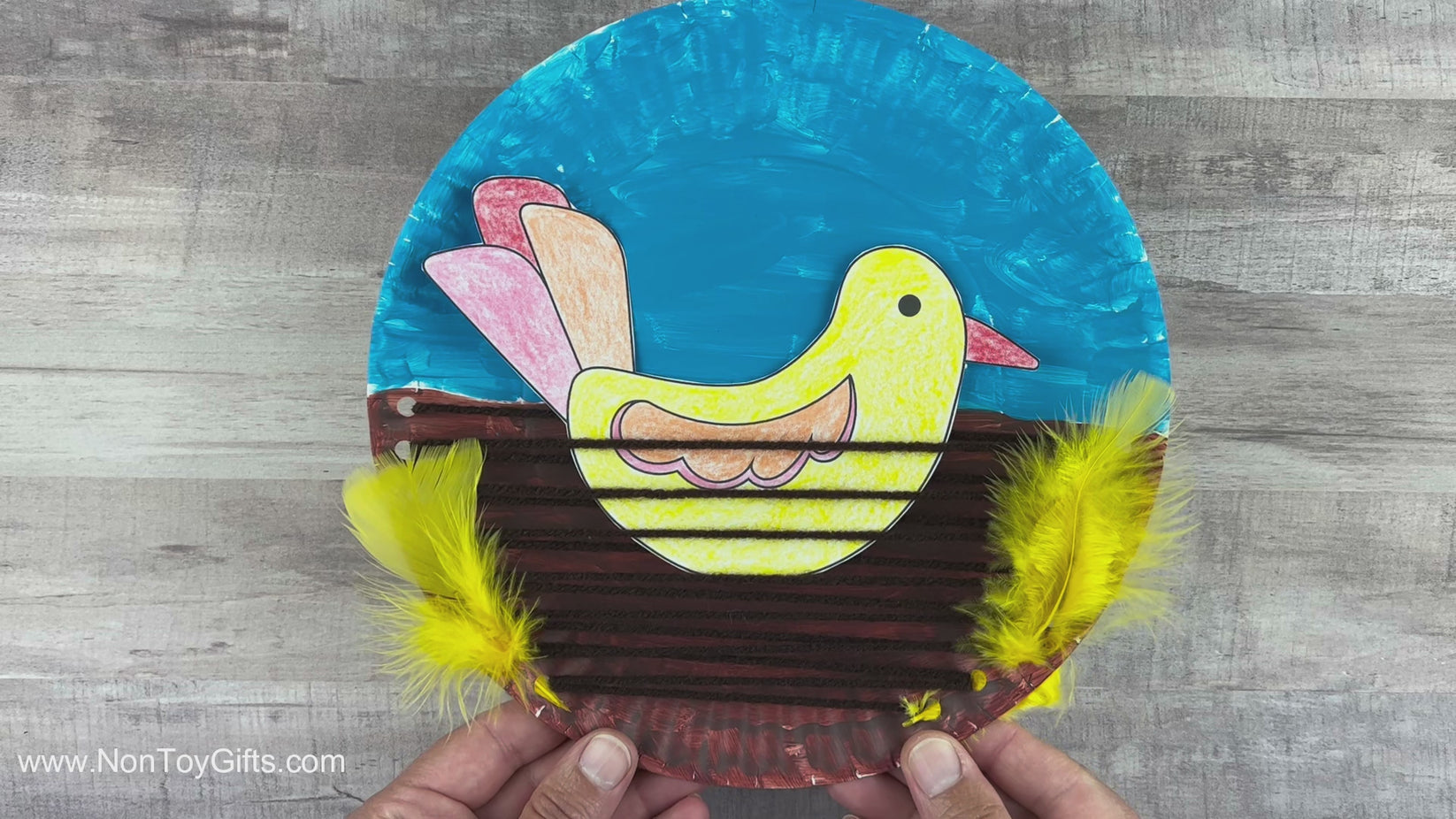 Paper Plate Bird Nest Craft – Non-Toy Gifts