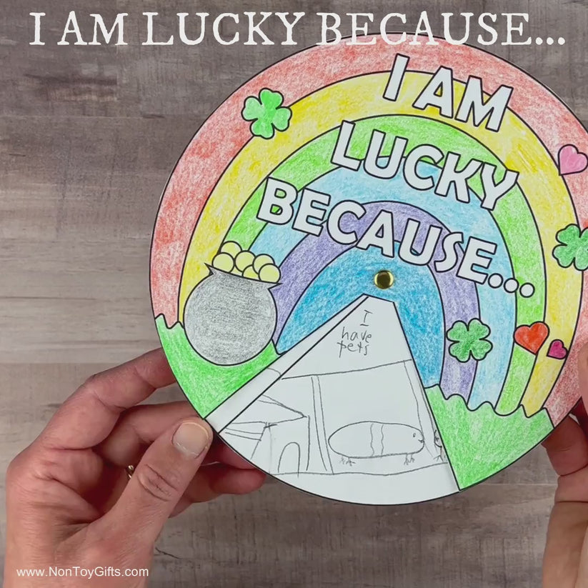 I Am Lucky Because Craft Printable – St. Patrick’s Day Writing Activit ...