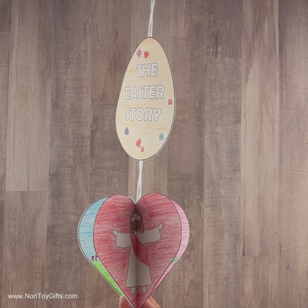 The Easter Story 3D Decoration - Easter Religious Craft – Non-Toy Gifts