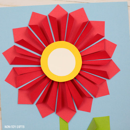 3D Flower Craft for Spring or Mother's Day – Non-Toy Gifts