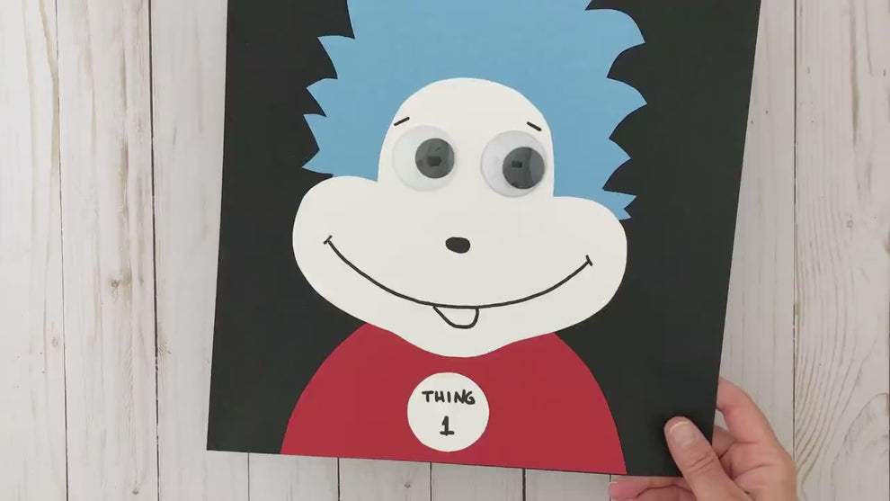 Thing 1 and Thing 2 Craft for Kids - Dr. Seuss Cat in the Hat Craft ...