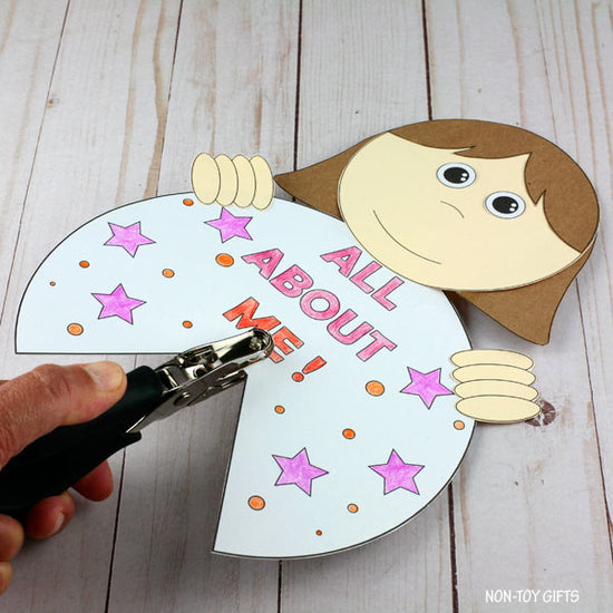 All About Me Spinner Craft – Back to School Printable for Kindergarten ...