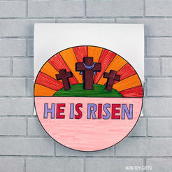 He is Risen Craft - Easter Religious Coloring Craft - Sunday School ...