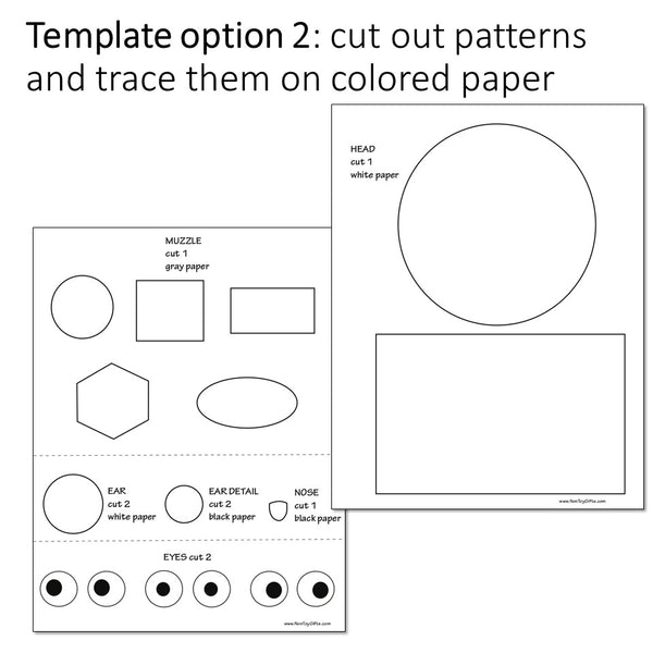 Shape Polar Bear Craft Printable – Winter 2D Shapes – Non-Toy Gifts