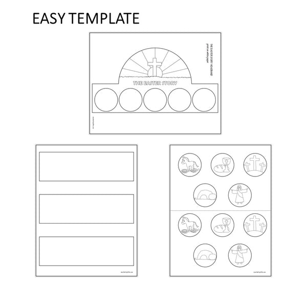 The Easter Story Headband - Easter Religious Craft - Coloring Activity ...