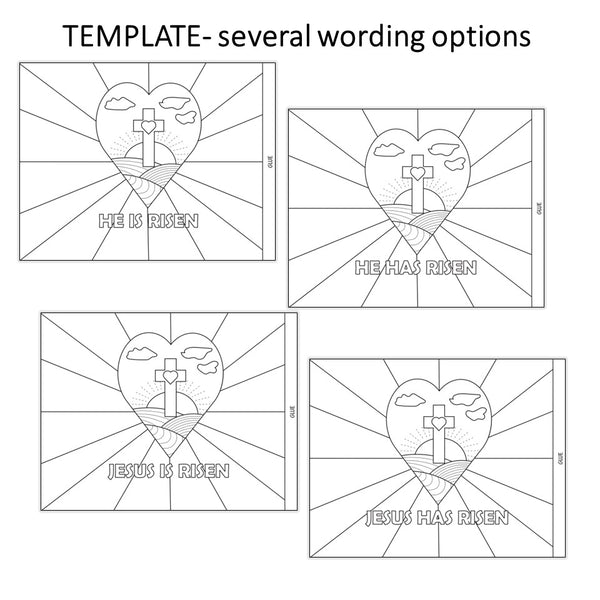 He Is Risen Windsocks - Easter Religious Craft - Coloring Activity ...