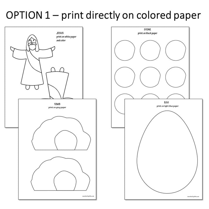 He Is Risen Craft - Easter Sunday School - Easter Religious Craft Acti ...