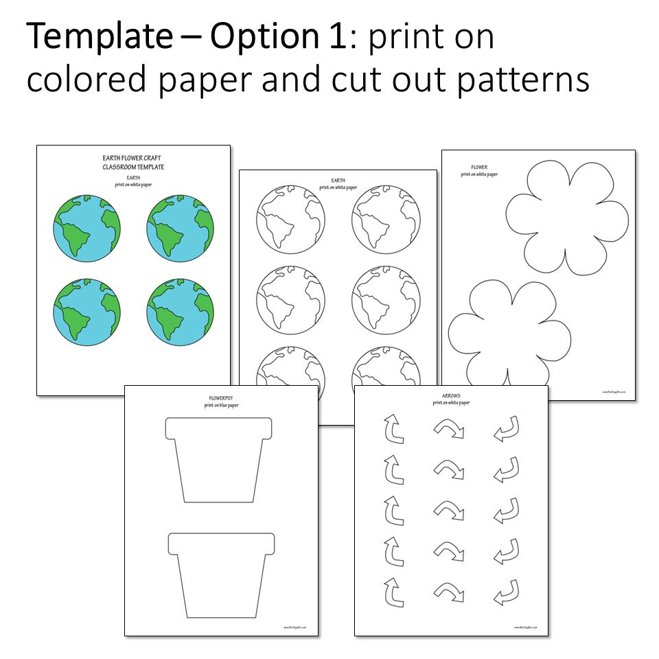 Earth Flower Craft - Earth Day Craft for Kids – Non-Toy Gifts