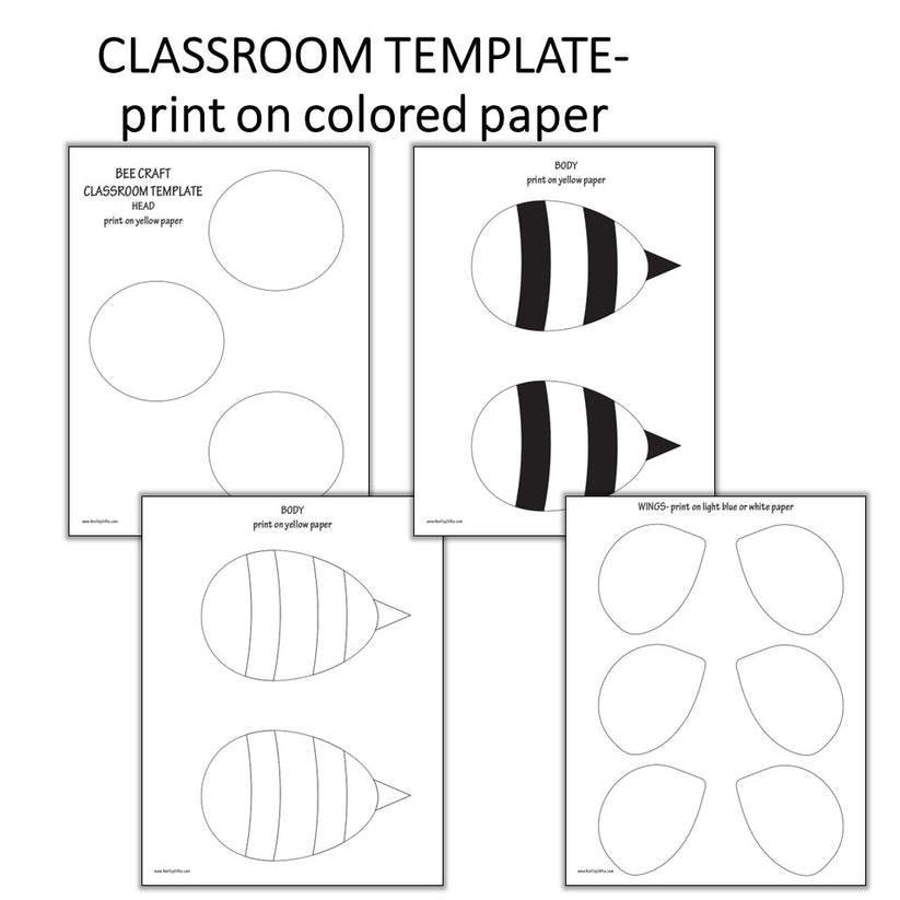 Bee Craft - Paper Insect Craft for Spring and Summer – Non-Toy Gifts