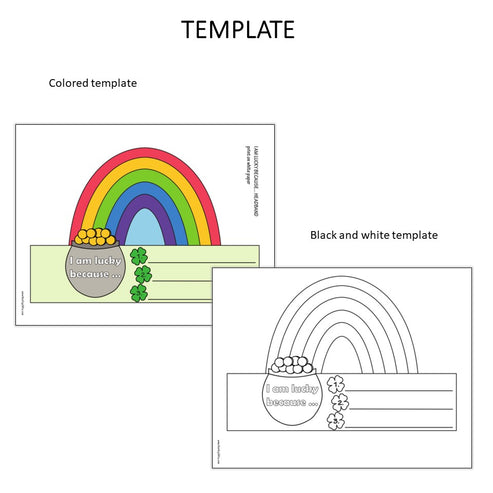 I Am Lucky Because...Headband - St Patrick's Day Paper Hat – Non-Toy Gifts