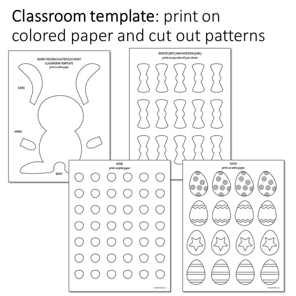 Bunny Holding Easter Egg Craft – Non-Toy Gifts