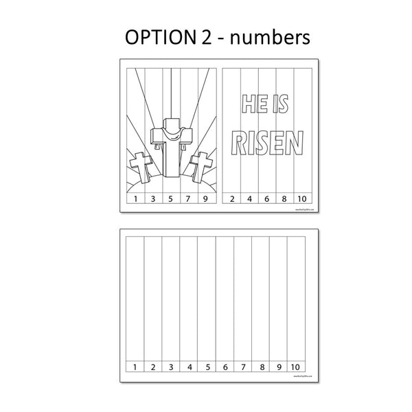 He Is Risen Agamograph - Easter Sunday School - Coloring Craft - Art A ...
