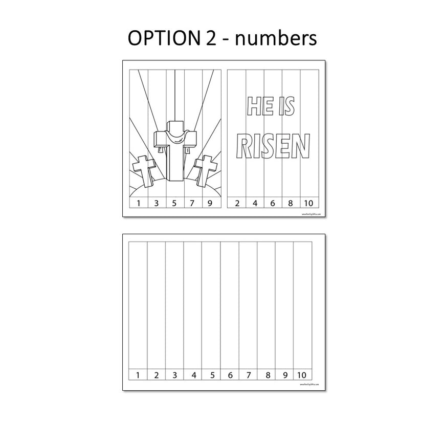 He Is Risen Agamograph - Easter Sunday School - Coloring Craft - Art A ...