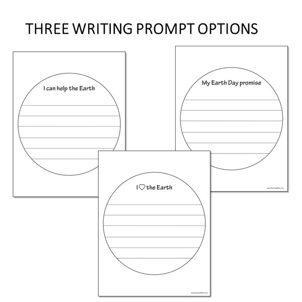 3D Earth Day Decoration and Coloring / Writing Craft for Kids – Non-Toy ...