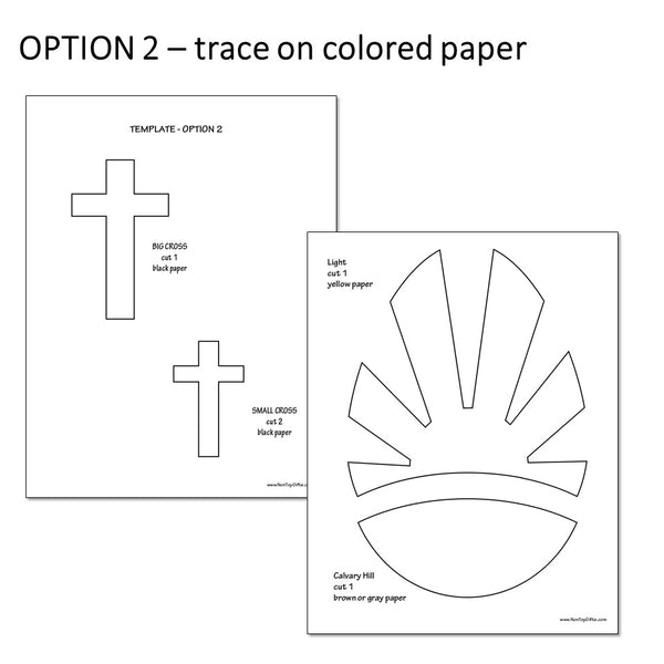 He Is Risen! 3 Bible Craft Bundle - Easter Sunday School Lesson Crafts ...