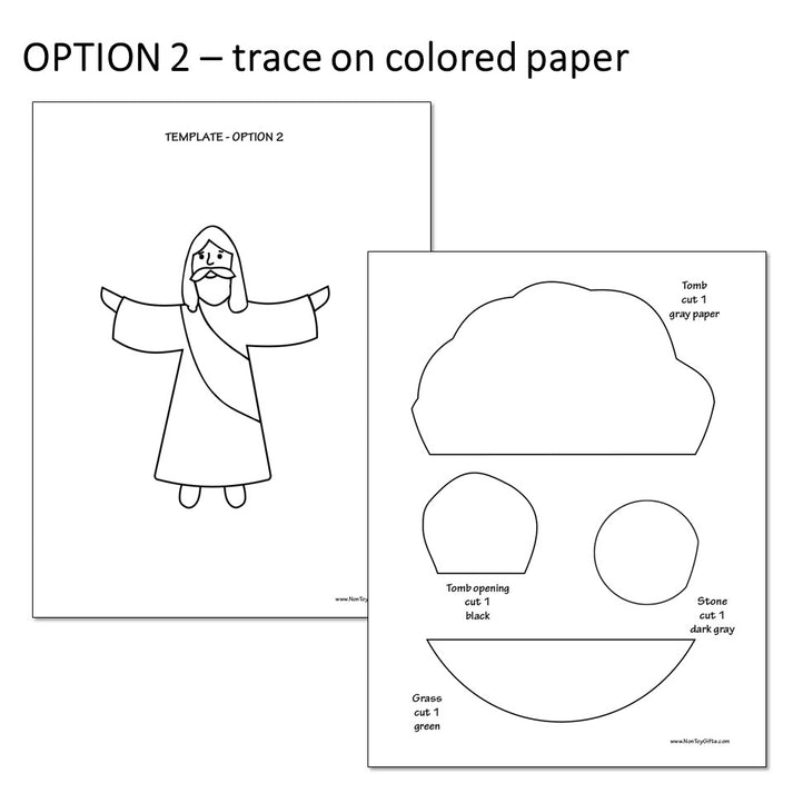 He Is Risen Craft - Easter Sunday School - Easter Religious Craft Acti ...