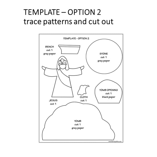 He Is Risen Craft - Easter Sunday School – Non-Toy Gifts