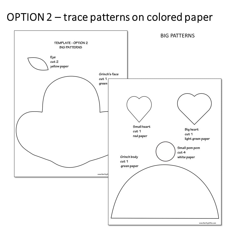 Grinch Craft - Christmas Craft - Dr. Seuss Craft Template – Non-Toy Gifts