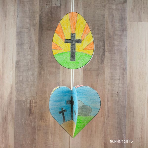 The Easter Story 3D Decoration - Easter Religious Craft – Non-Toy Gifts