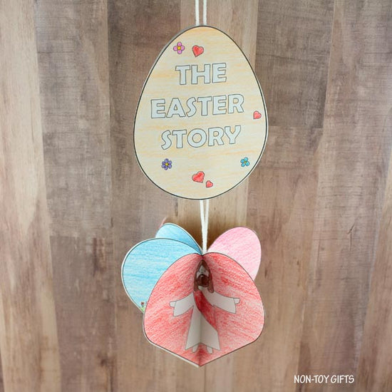 The Easter Story 3D Decoration - Easter Religious Craft – Non-Toy Gifts